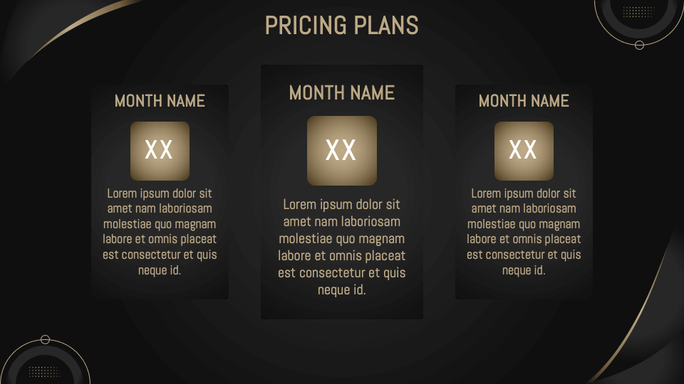 Modern Black Theme for Google Slides and PowerPoint