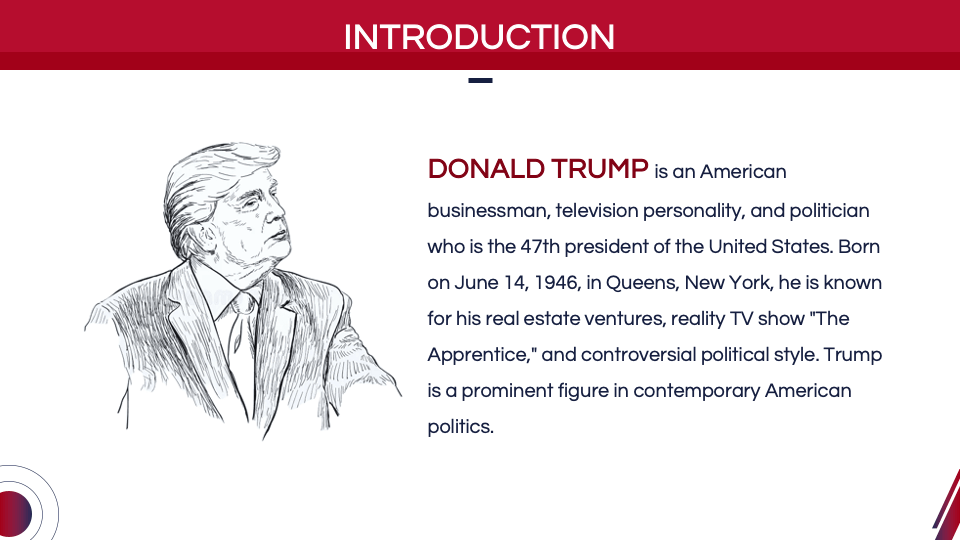 Free - Donald Trump Presentation for Google Slides and PowerPoint - PPT ...