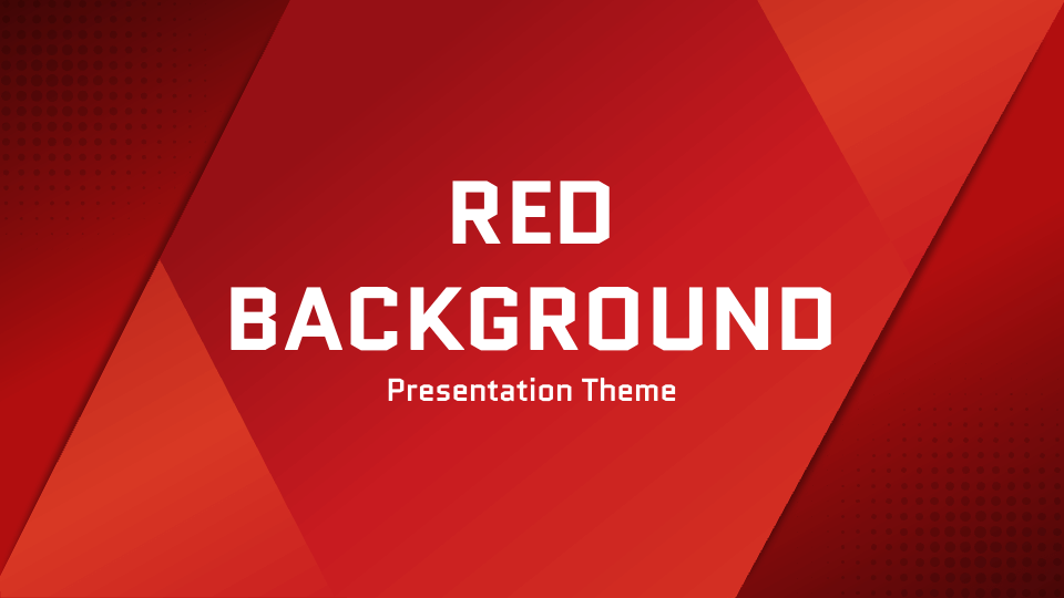 Red Background Presentation Theme for PowerPoint and Google Slides ...