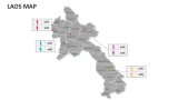Laos map for Google Slides and PowerPoint - PPT Slides