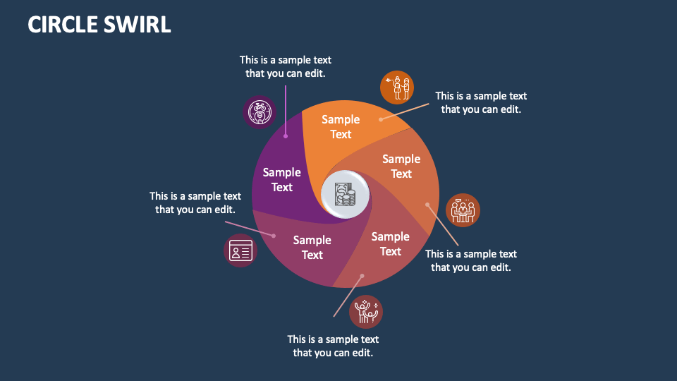 Circle Swirl PowerPoint and Google Slides Template - PPT Slides