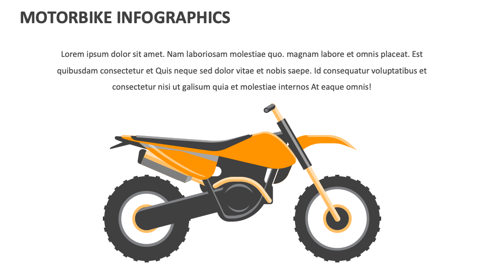Motorbike Infographics for Google Slides and PowerPoint - PPT Slides