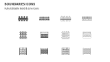 Boundaries Icons for Google Slides and PowerPoint