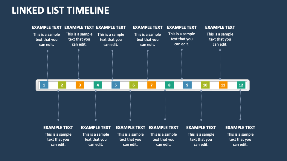Linked List Timeline Template for PowerPoint and Google Slides - PPT Slides