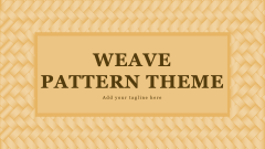Weave Pattern Presentation Theme for PowerPoint and Google Slides - PPT ...