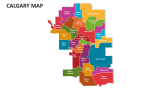 Calgary Map for Google Slides and PowerPoint - PPT Slides