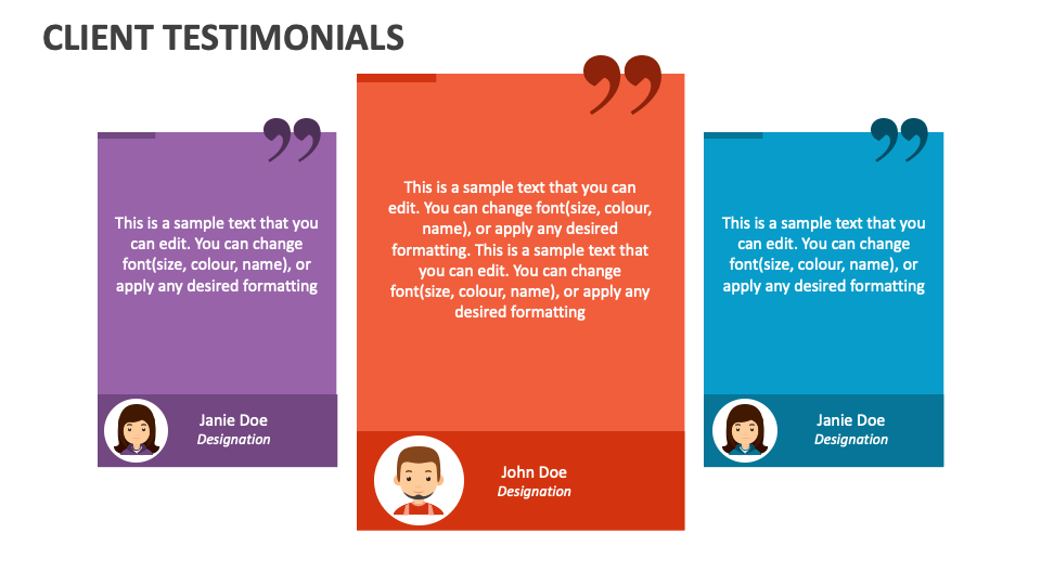 Client Testimonials PowerPoint and Google Slides Template - PPT Slides
