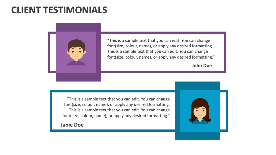 Client Testimonials PowerPoint and Google Slides Template - PPT Slides