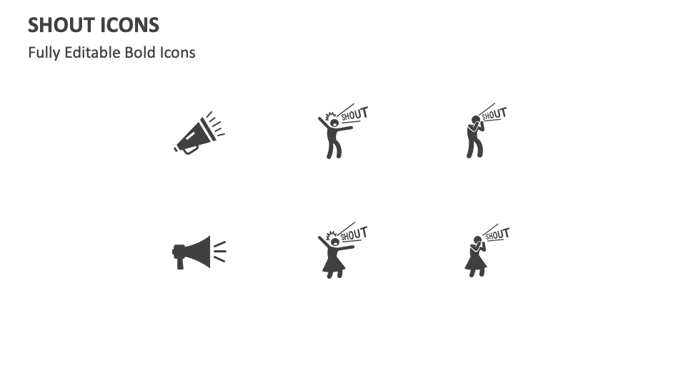 Shout Icons for Google Slides and PowerPoint