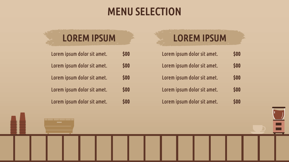 Free Coffee Shop Presentation Theme for Google Slides and PowerPoint