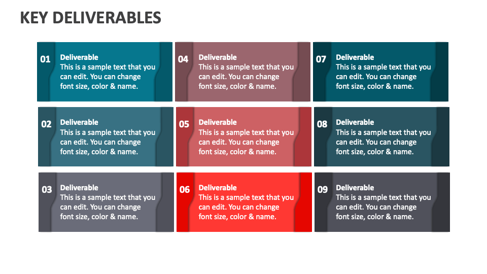 Key Deliverables PowerPoint and Google Slides Template - PPT Slides Key Deliverables PowerPoint and Google Slides Template - PPT Slides