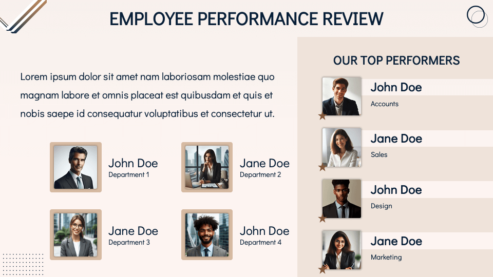 Year-End Review Presentation Template for Google Slides and PowerPoint ...