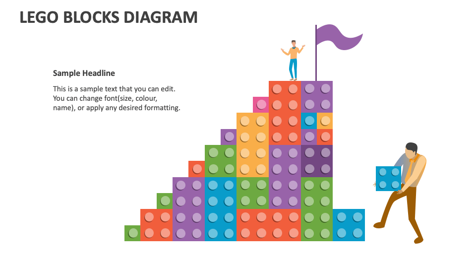 Lego Blocks Diagram Template for PowerPoint and Google Slides - PPT Slides