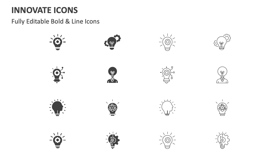 Innovate Icons for Google Slides and PowerPoint