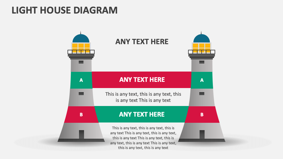 Light House Diagram Template for PowerPoint and Google Slides - PPT Slides