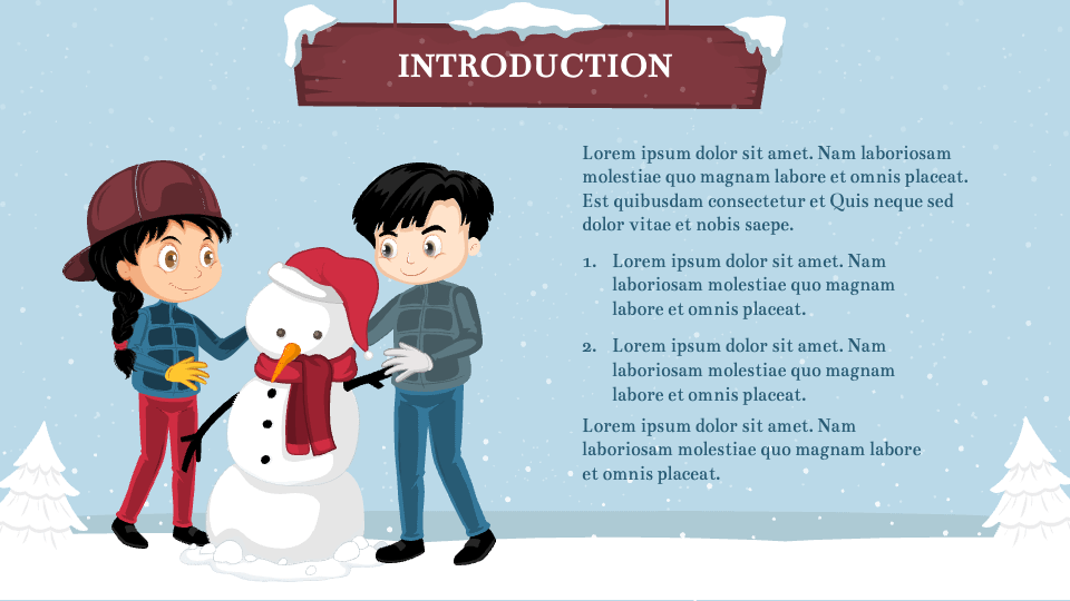 Free Winter Break Theme for Google Slides and PowerPoint