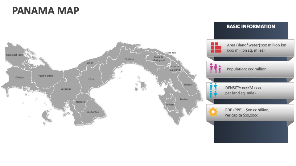 Panama Map for Google Slides and PowerPoint - PPT Slides