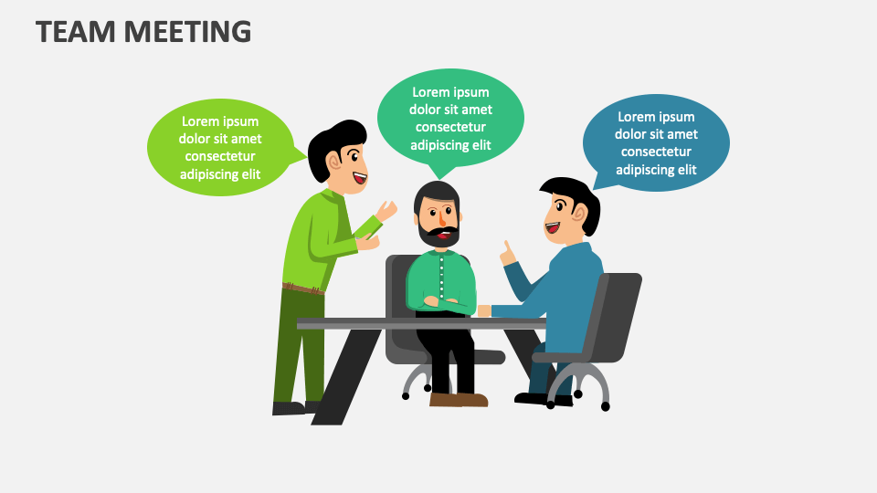 Team Meeting PowerPoint and Google Slides Template - PPT Slides