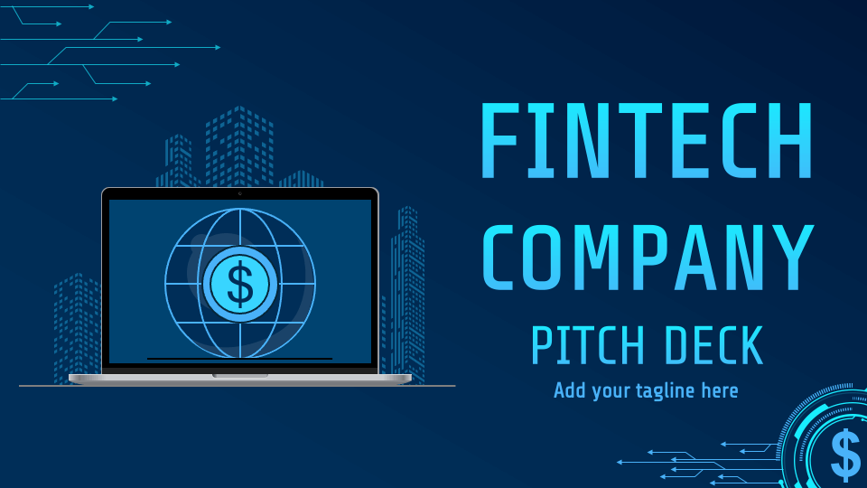 FinTech Company Pitch Deck for PowerPoint and Google Slides - PPT Slides