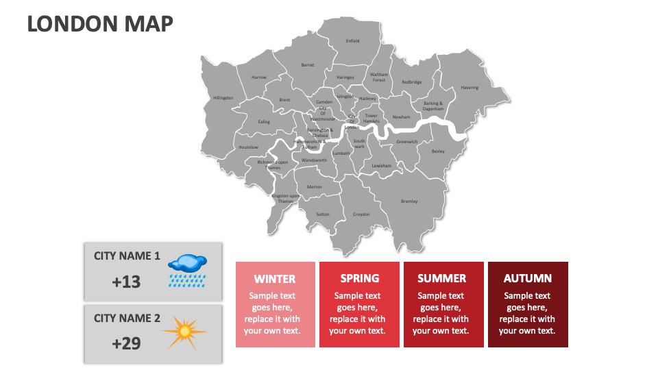 London Map for Google Slides and PowerPoint - PPT Slides