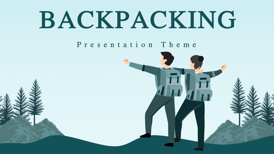 Free Backpacking Presentation Theme for Google Slides and PowerPoint