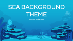 Free Sea Background Presentation Theme for Google Slides and PowerPoint