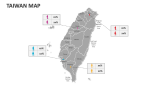 Taiwan Map for Google Slides and PowerPoint - PPT Slides