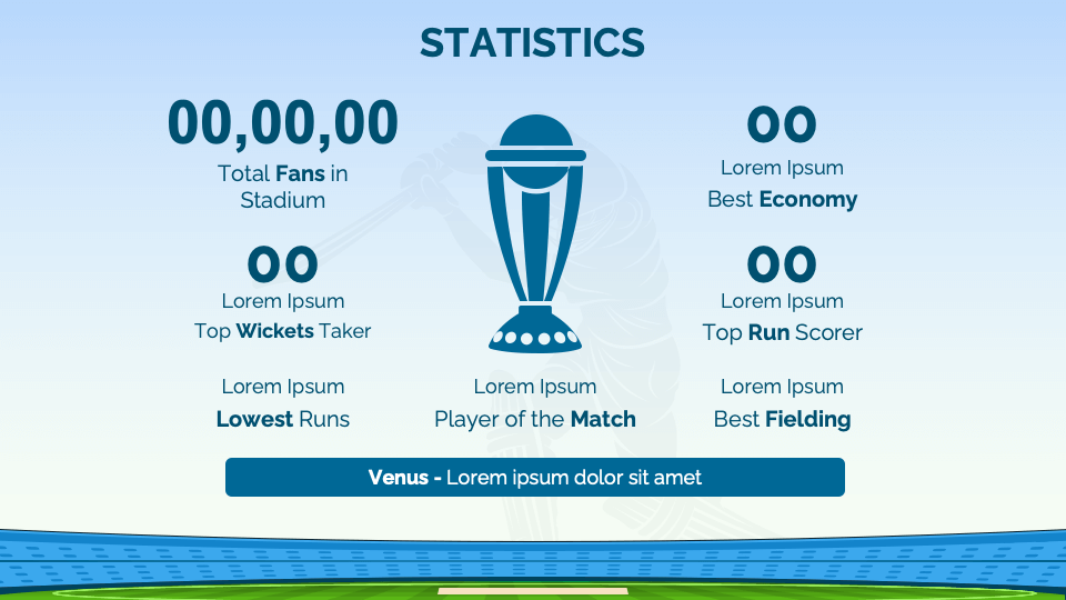 Cricket Stadium Background Presentation Theme for PowerPoint and Google ...