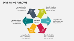 Diverging Arrows PowerPoint and Google Slides Template - PPT Slides