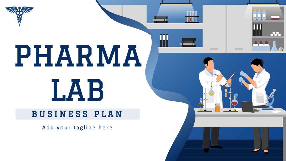 Pharma Lab Business Plan Presentation for Google Slides and PowerPoint
