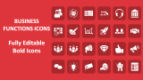 Business Functions Icons for Google Slides and PowerPoint