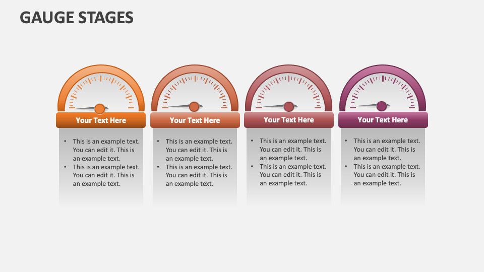 Gauge Stages Template for PowerPoint and Google Slides - PPT Slides