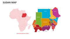 Sudan Map for Google Slides and PowerPoint - PPT Slides