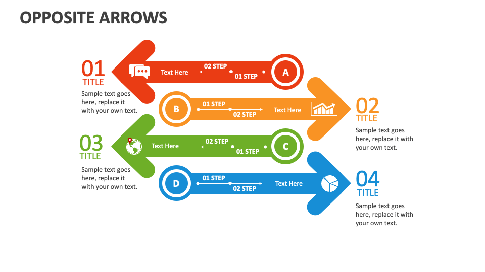 Opposite Arrows Template for PowerPoint and Google Slides - PPT Slides
