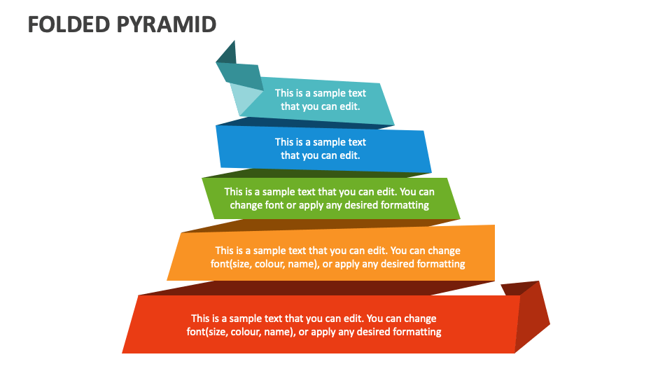 Folded Pyramid PowerPoint and Google Slides Template - PPT Slides