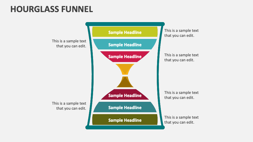 Hourglass Funnel PowerPoint and Google Slides Template - PPT Slides
