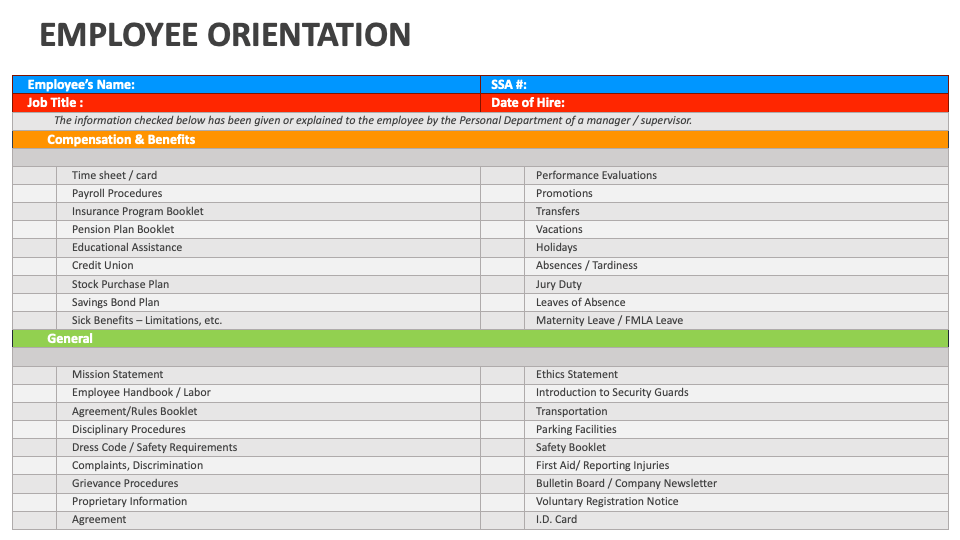 Employee Orientation PowerPoint and Google Slides Template - PPT Slides