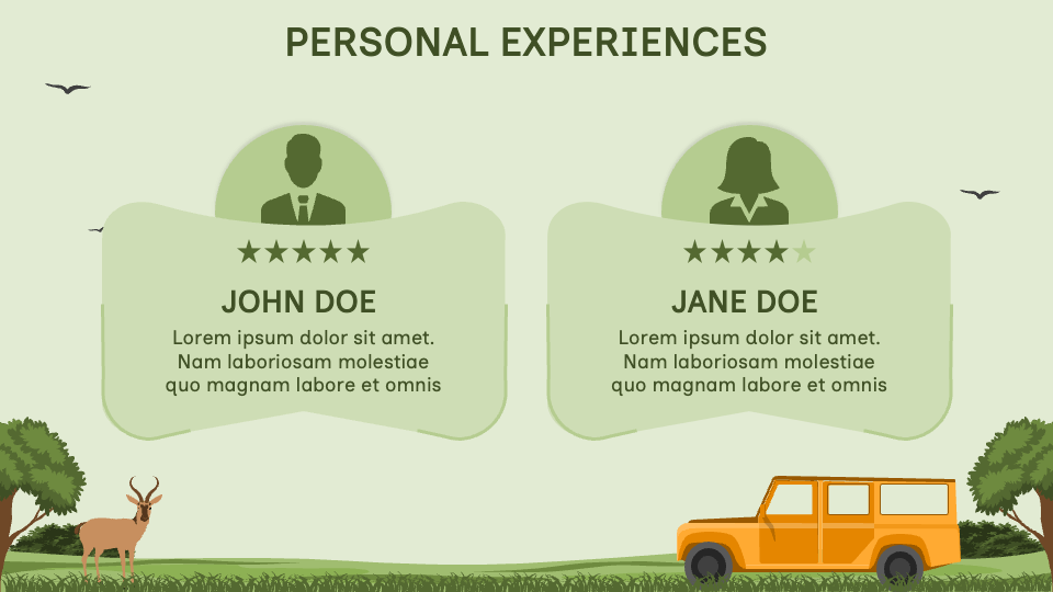 Free Jungle Safari Presentation Theme for Google Slides and PowerPoint