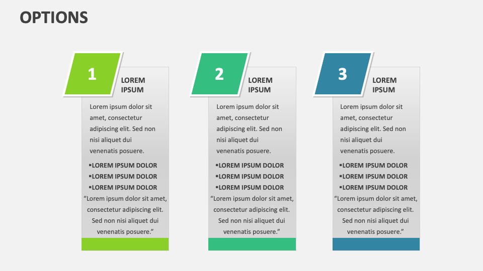 Options Template for PowerPoint and Google Slides - PPT Slides