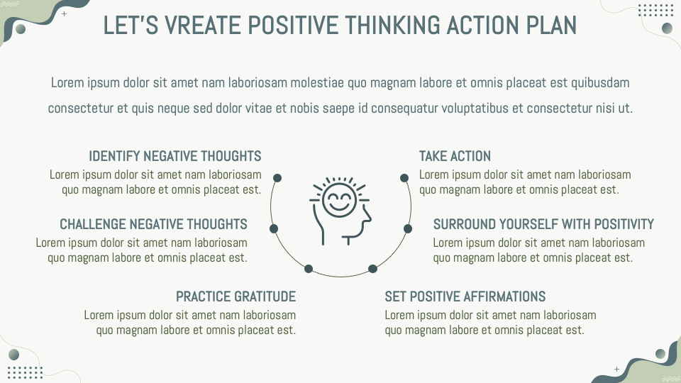 Free - Positive Thinking Workshop Template for Google Slides and PowerPoint - PPT Slides