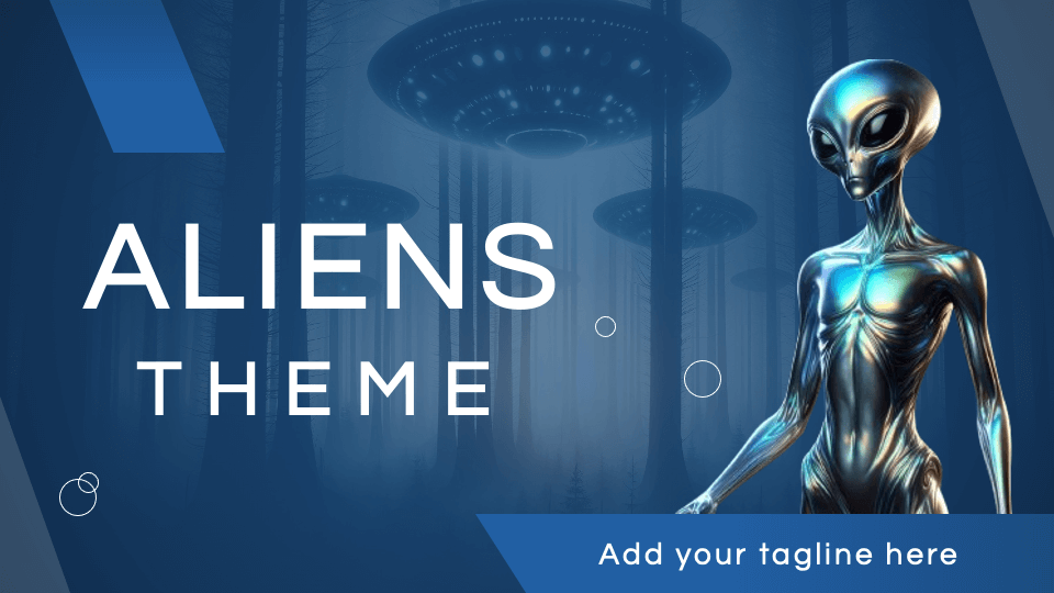 Free Aliens Presentation Theme for Google Slides and PowerPoint