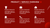 Red Pitch Deck for Google Slides and PowerPoint