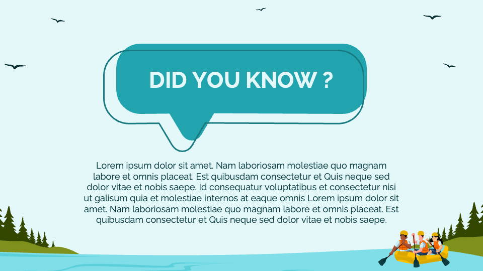 Free River Rafting Presentation Theme for Google Slides and PowerPoint