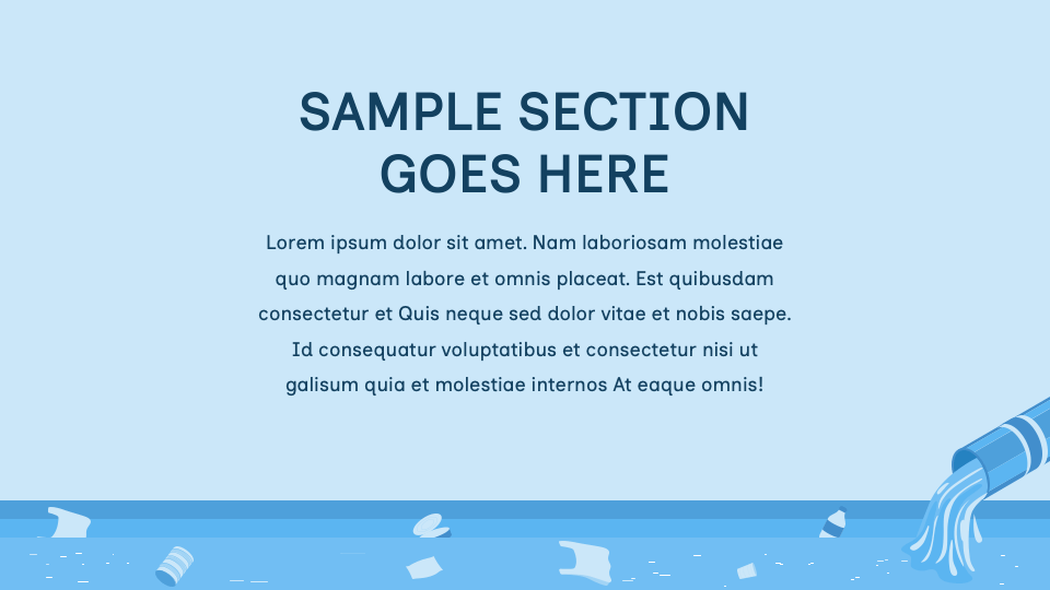 Free Water Pollution Presentation Theme for Google Slides and PowerPoint