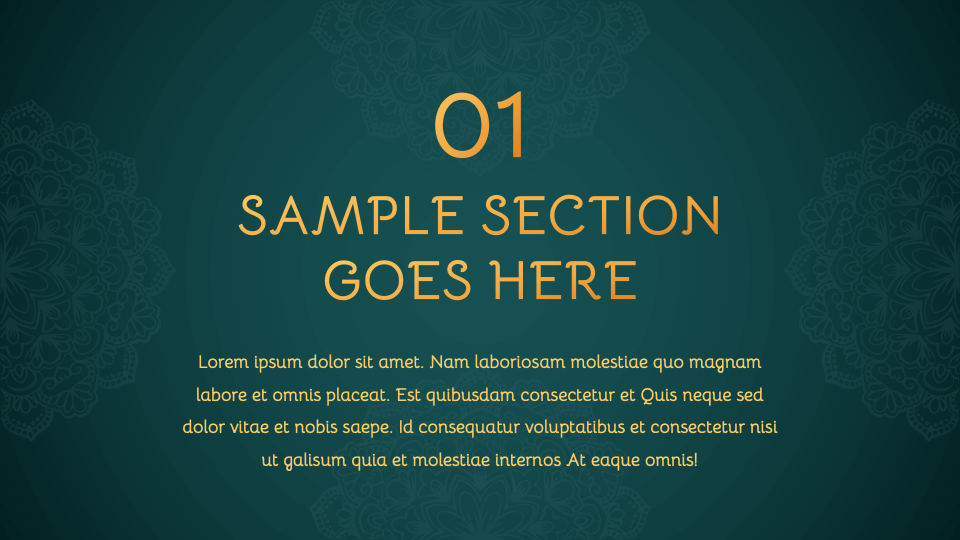 Free Arabic Culture Presentation Theme for Google Slides and PowerPoint