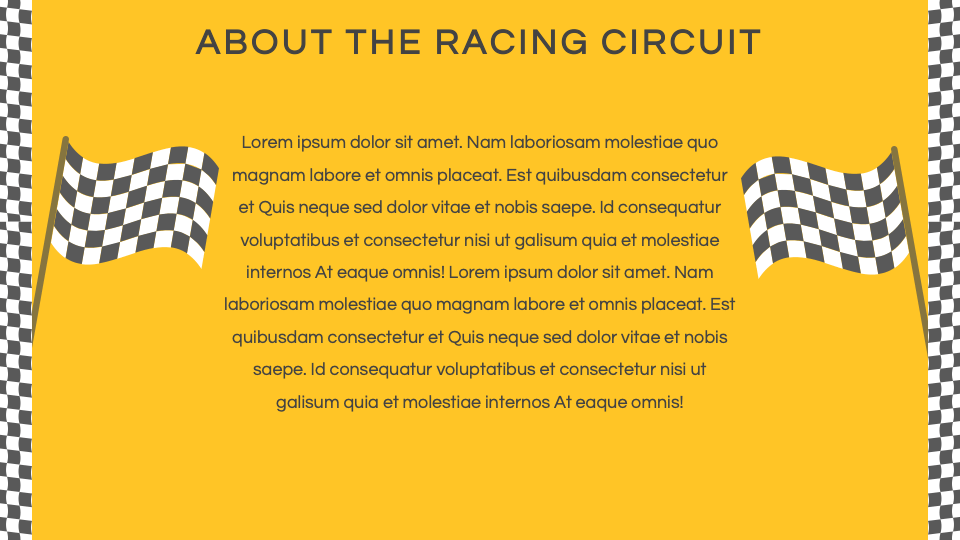Free Racing Circuit Theme for Google Slides and PowerPoint