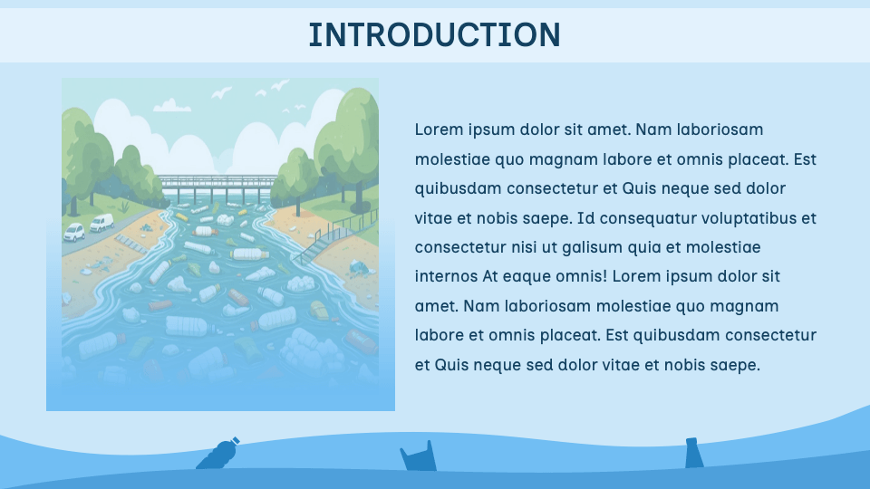 Free Water Pollution Presentation Theme for Google Slides and PowerPoint
