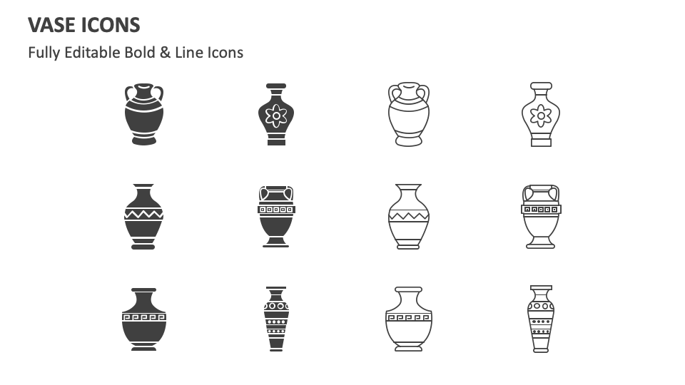 Vase Icons for PowerPoint and Google Slides - PPT Slides