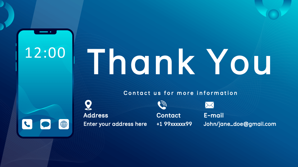 Free Mobile Phone Presentation Theme for Google Slides and PowerPoint