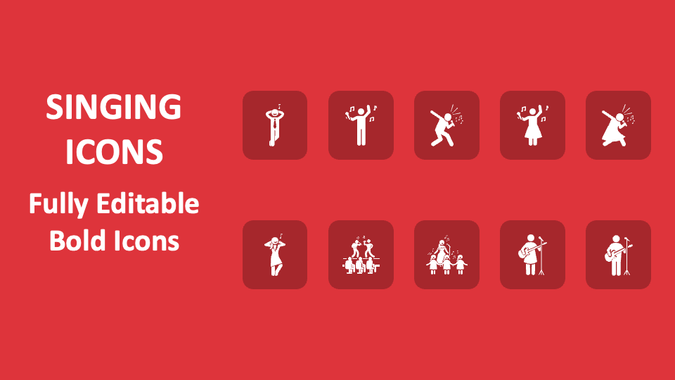 Singing Icons for Google Slides and PowerPoint